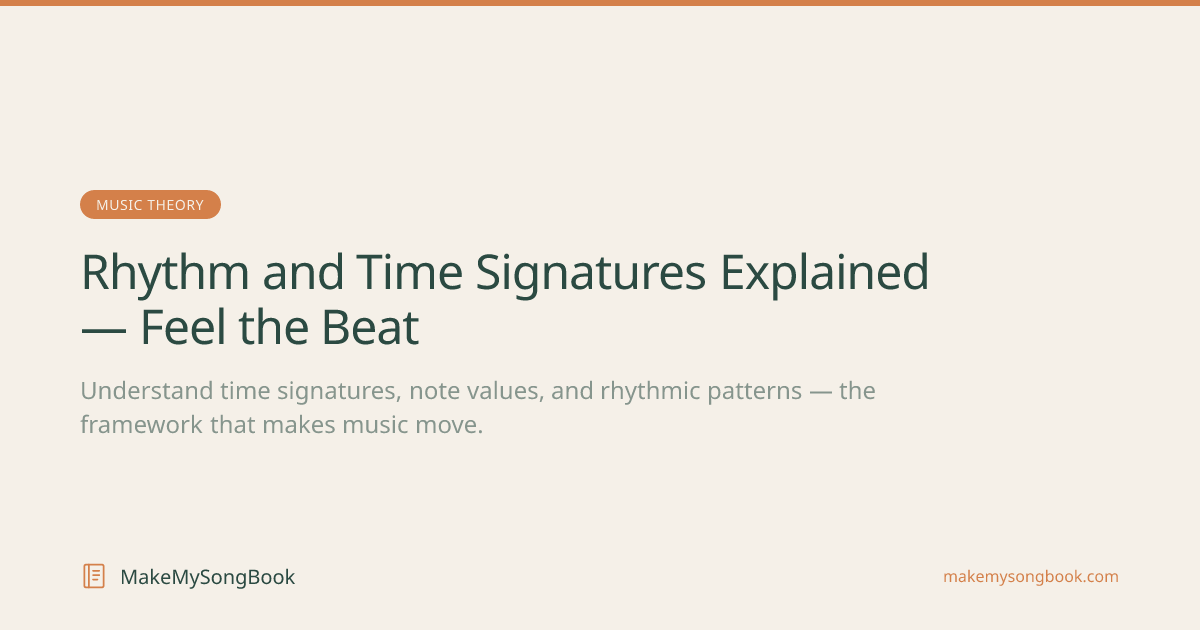 Rhythm and Time Signatures Explained — Feel the Beat (2026 ...
